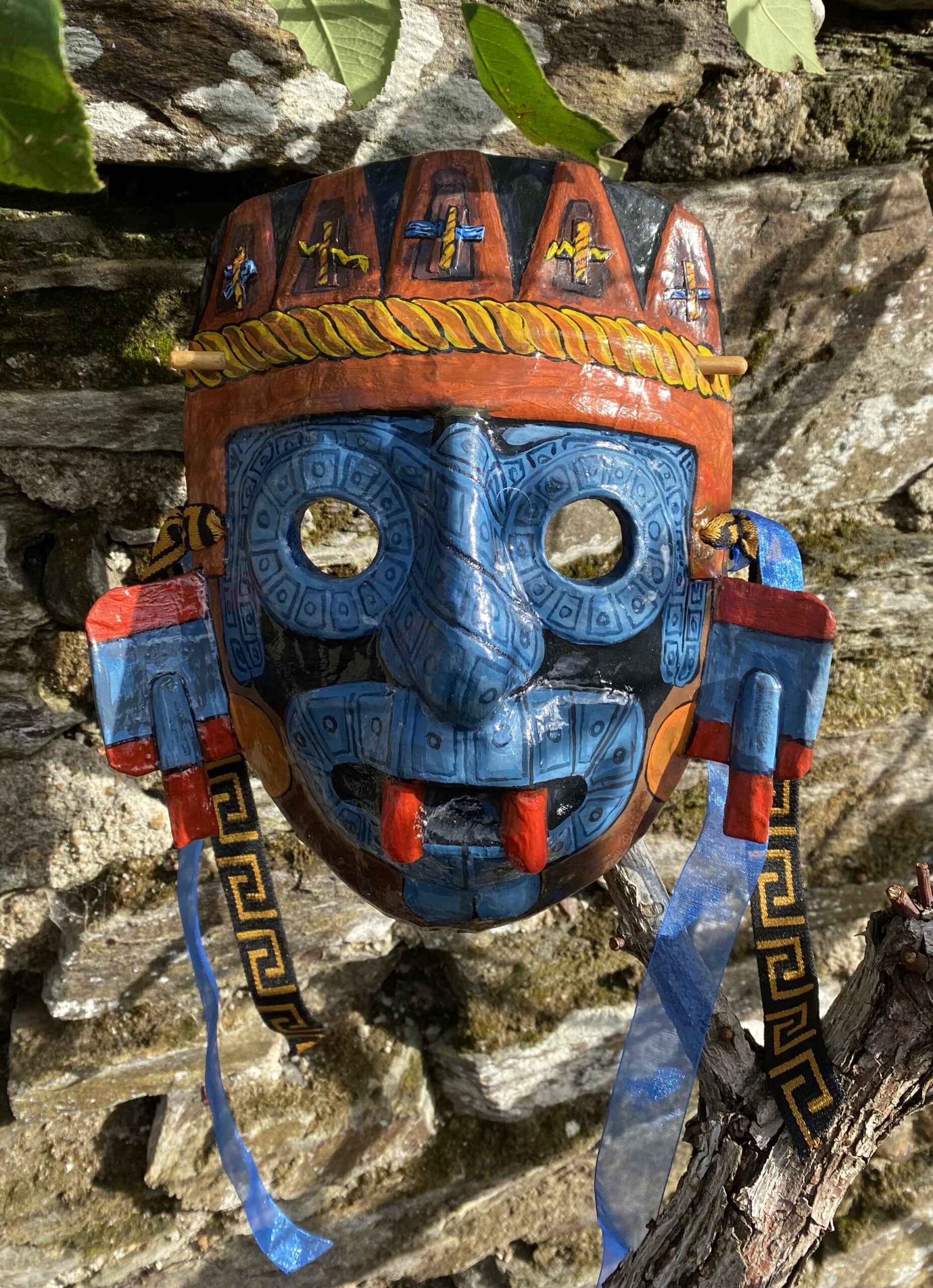 Masque Mexicain - Création Unique - "Tlaloc" - SURYA SPIRIT - Boutique ...